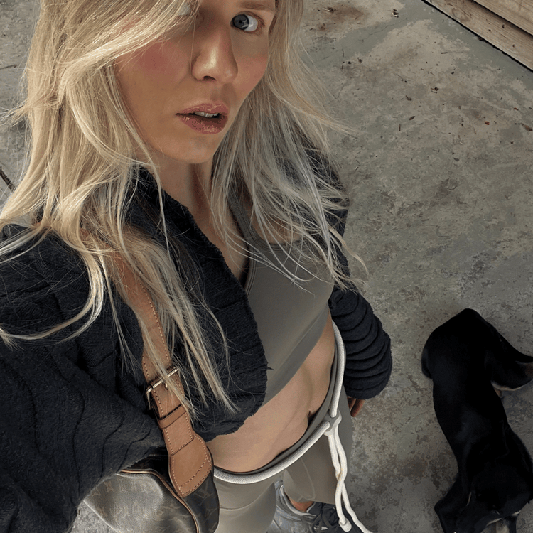 Hands-Free Dog Lead in Cream | ST ARGO